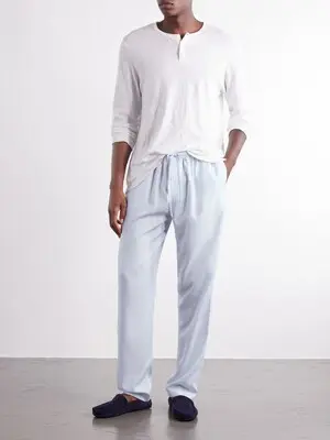 Zimmerli Straight-leg Striped Tencel™ Lyocell Pyjama Trousers