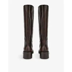 Steve Madden Davos Heeled Leather Knee-high Boots