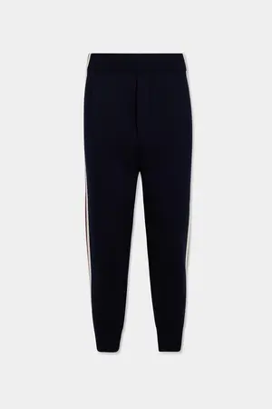 Dsquared2 Stripes Knit Pant - Black