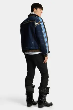 Dsquared2 Rubberized Skiers Ski Cropped Jeans