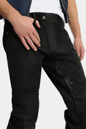 Dsquared2 Rubberized Skiers Ski Cropped Jeans
