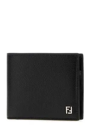 Fendi Leather Wallet - Black