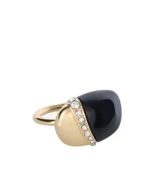 Balmain Organic Ring In Lacquered Brass - No