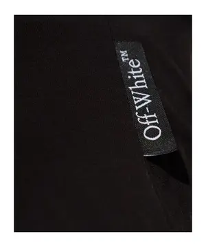 Off-White Draped Long-sleeved Dress