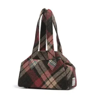 VIVIENNE WESTWOOD Logo Embroidered Checked Handbag