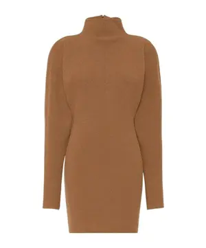 Max Mara Long-sleeved Dress - Marrone