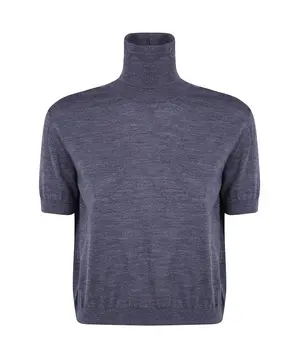 N.21 Short-sleeve Turtleneck Sweater - No