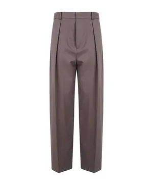 N.21 High-waisted Casual Trousers - Brown