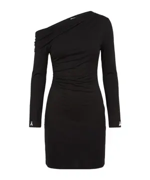 Patrizia Pepe Pleated Detail Dress - Black