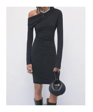 Patrizia Pepe Pleated Detail Dress