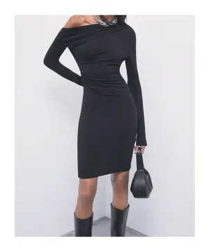 Patrizia Pepe Pleated Detail Dress