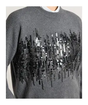 Peserico Long-sleeved Sequin Sweater - No