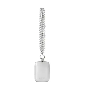 Givenchy Micro Evening Clutch In Metal Leather With Chain