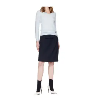 SHUSHU/TONG Cable-knit Sailor-collar Sweater