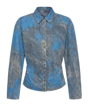 DIESEL® Bleached-effect Denim Shirt