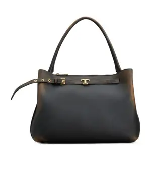 TOD'S T Signature Handbag In Leather Small