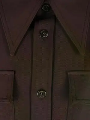 WILLY CHAVARRIA Flap-pocket Button-up Shirt - Brown