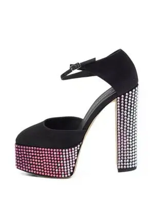 GIUSEPPE ZANOTTI Bebe Crystal-embellished Pumps - Black