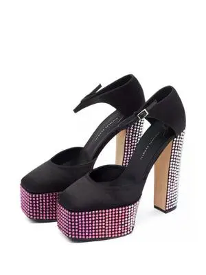 GIUSEPPE ZANOTTI Bebe Crystal-embellished Pumps