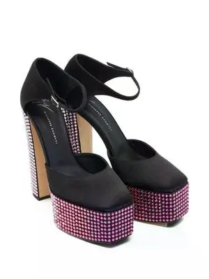 GIUSEPPE ZANOTTI Bebe Crystal-embellished Pumps