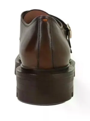 Santoni Double-strap Lug-sole Derby Shoes