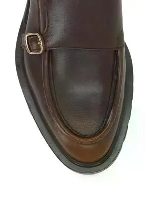 Santoni Double-strap Lug-sole Derby Shoes