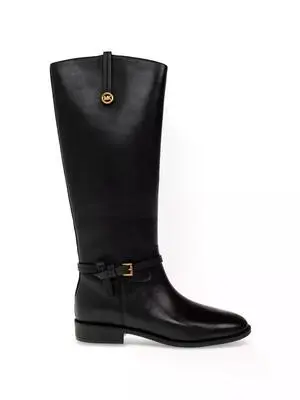 Michael Kors Beverly Leather Riding Boots - Black