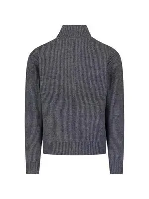 BERNER KUHL Shrunk Ribbed-knit Zip-up Sweater
