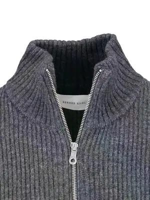 BERNER KUHL Shrunk Ribbed-knit Zip-up Sweater