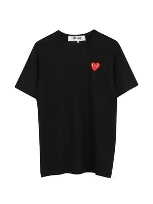 Play Comme Des Garcon Heart-detail T-shirt