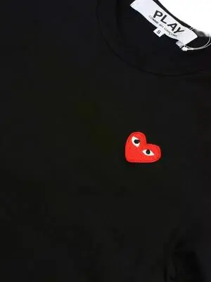Play Comme Des Garcon Heart-detail T-shirt