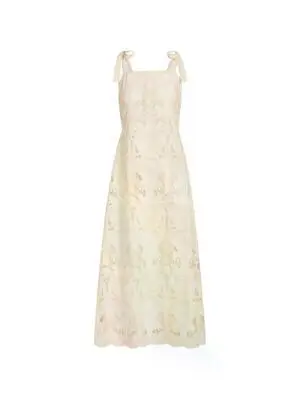 MARIE OLIVER Lulu Embroidered Midi Dress