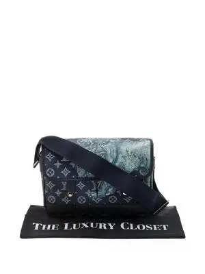 LOUIS VUITTON X The Chapman Brothers 2017 Pm Savane Monogram Messenger Bag - Blue