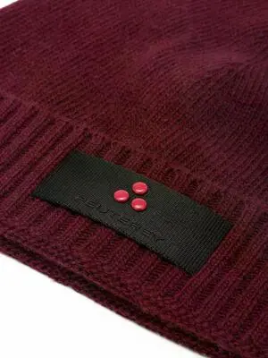 Peuterey Silli 05 Logo-patch Ribbed-trim Beanie Hat