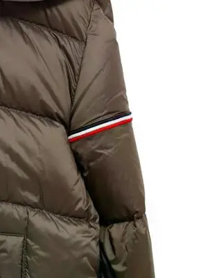 Moncler Ravenlock Hooded Short Down Jacket - Brown