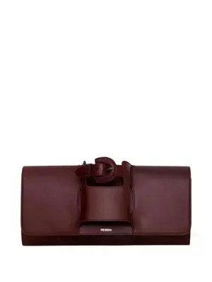 Perrin La Parisienne Buckle-strap Clutch Bag - Red