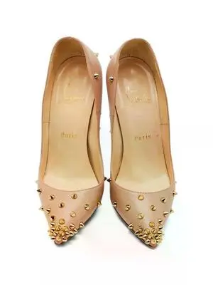 CHRISTIAN LOUBOUTIN Degraspike Leather Heeled Pumps