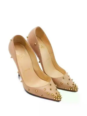 CHRISTIAN LOUBOUTIN Degraspike Leather Heeled Pumps