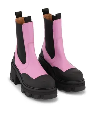 GANNI Logo Short Boots