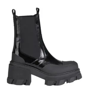 GANNI Cleated Mid Chelsea Boots