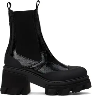 GANNI Cleated Mid Chelsea Boots