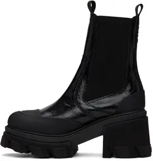 GANNI Cleated Mid Chelsea Boots