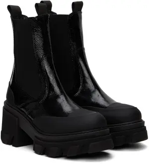 GANNI Cleated Mid Chelsea Boots