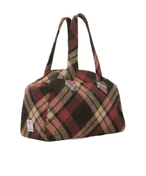 VIVIENNE WESTWOOD Check Patterned Archive Large Tote Bag