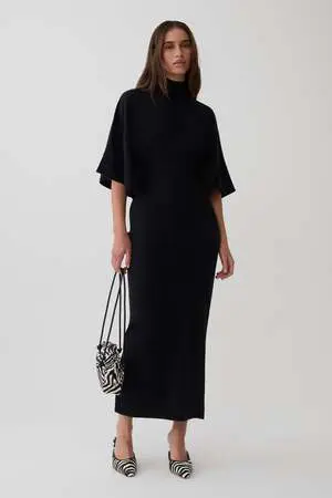 Meshki Helania High Neck Knit Maxi Dress