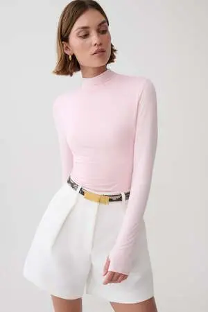 Meshki Jurney Longsleeve Roll Neck Top