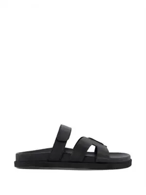ATELIER VERDI Ibiza Touch-strap Slippers - Black