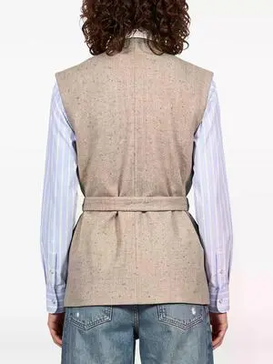 Antonelli Firenze Belted Herringbone Vest