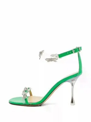 Mach & Mach Floating Crystal-bow Sandals
