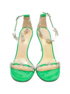 Mach & Mach Floating Crystal-bow Sandals